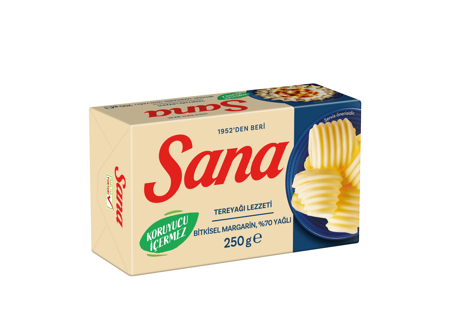 . SANA TEREYAĞI LEZZETİ PAKET 250 GR 24'LÜ